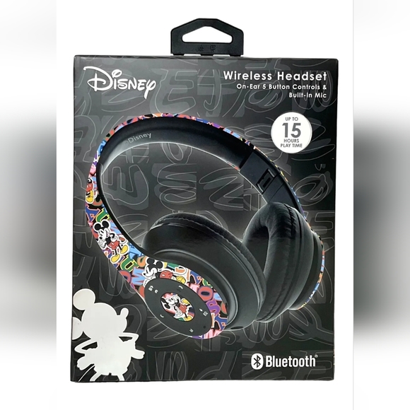 Headphones | Disney Mickey Mouse Wireless Headset Bluetooth | Poshmark